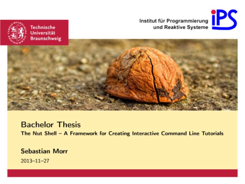 Bachelor Thesis The Nut Shell